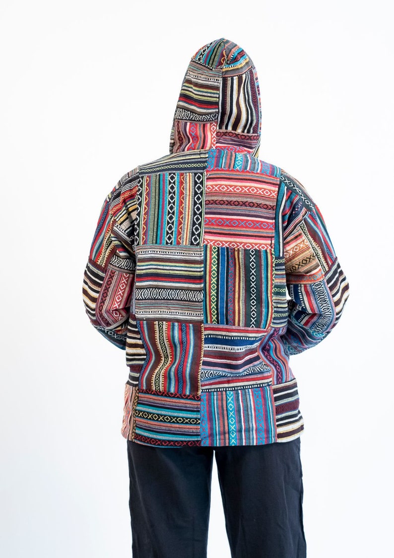 Patchwork Hoodie Unisex Ethically Handmade Hoodie - Etsy