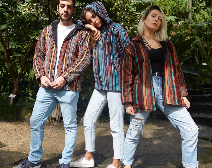 Colourful Jackets Hippie Style Traditional Nepalese Fabric Ethically ...