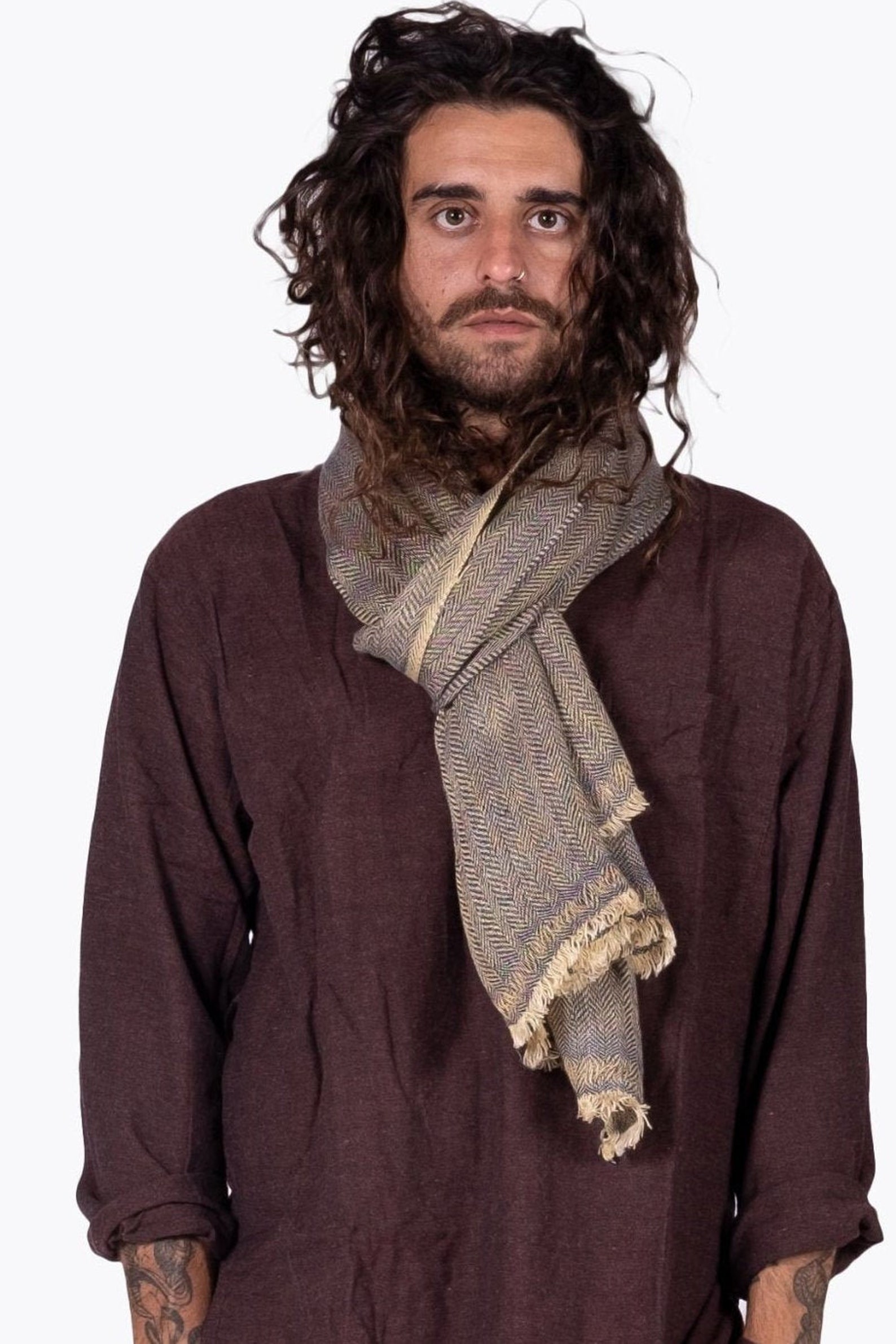 Hand Made Cotton Scarf Boho Hippie Casual Scarf Light - Etsy UK