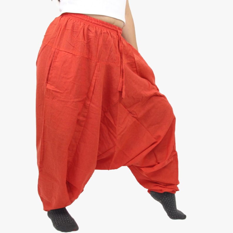 Super Comfy Aladdin Pants Harem Cotton Pants Traditional - Etsy
