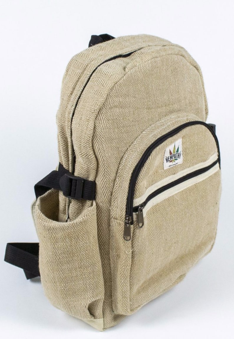 Black Hemp Backpack Organic Eco-Friendly Hemp Backpack | Etsy