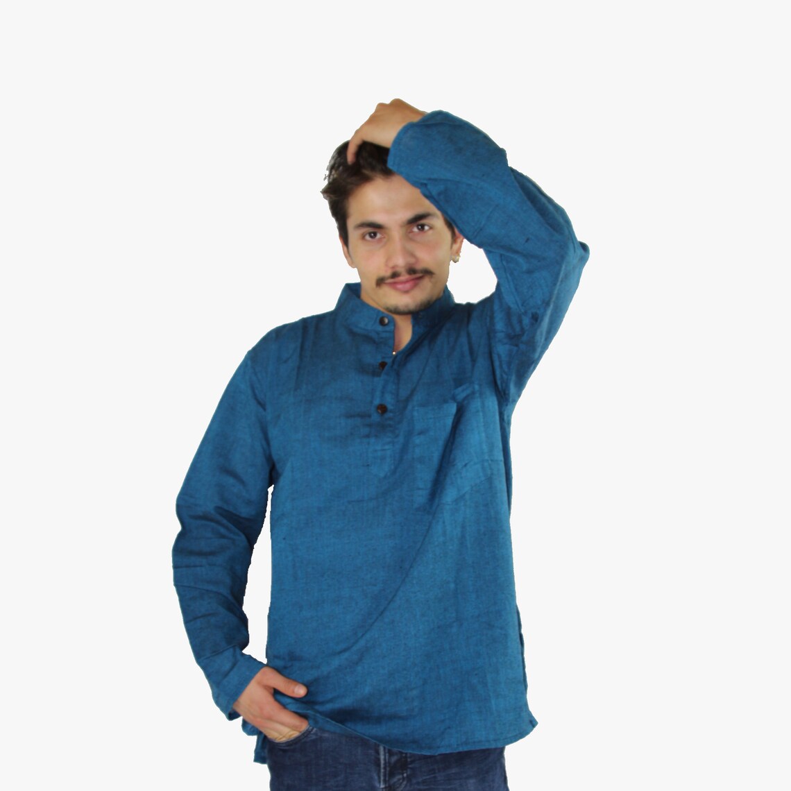 Simple Fair Trade Cotton Long Sleeve Shirt Unisex Cotton | Etsy