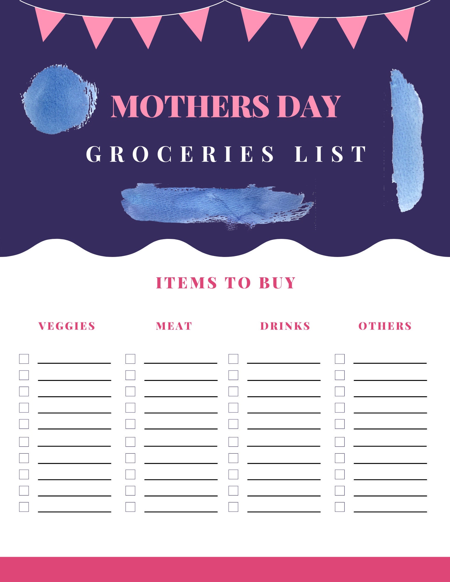 Mothers Day Printable Checklist For Mothers Day Checklist, 59% OFF