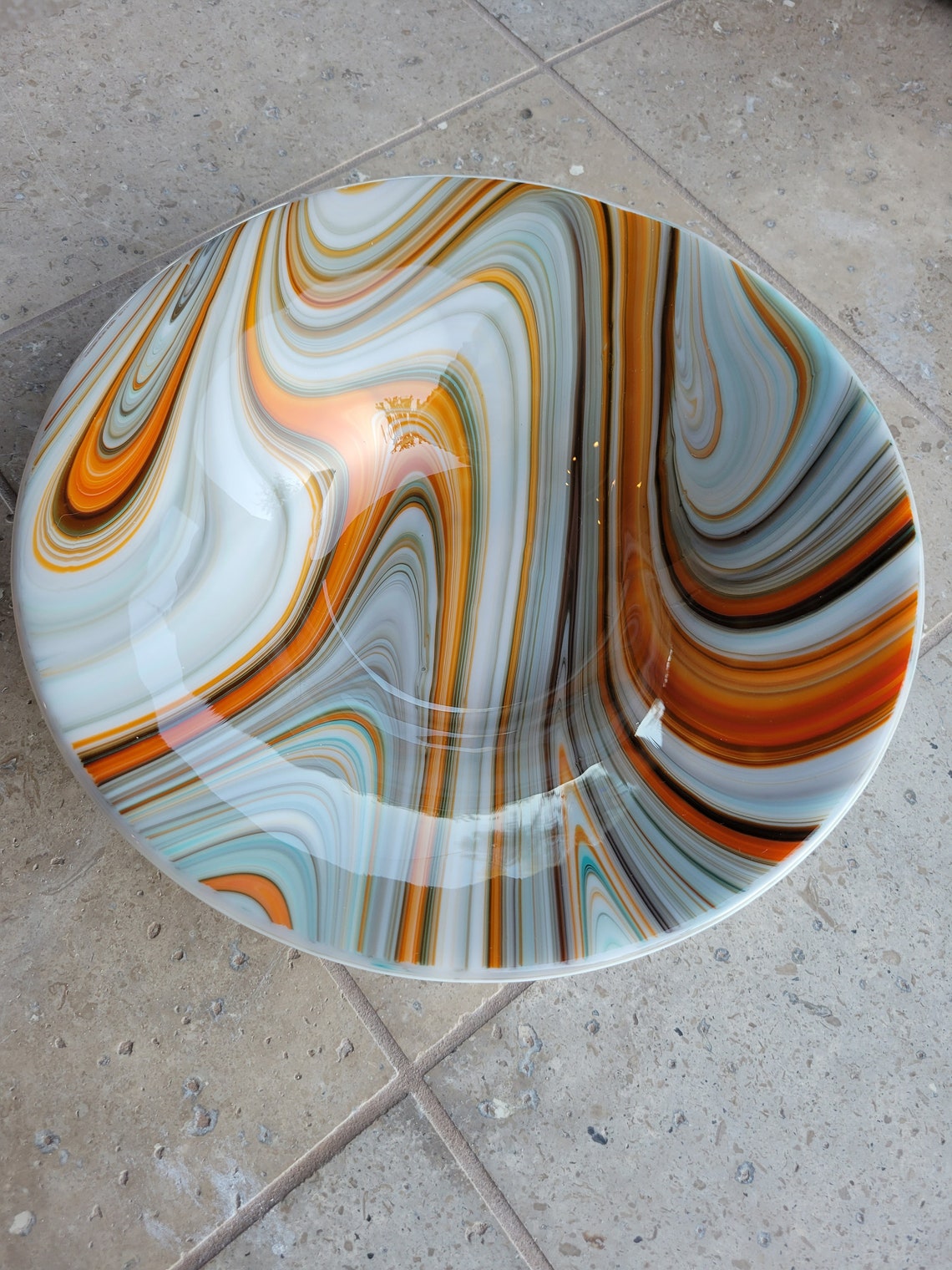 Southwest Deep Glass Bowl - Etsy