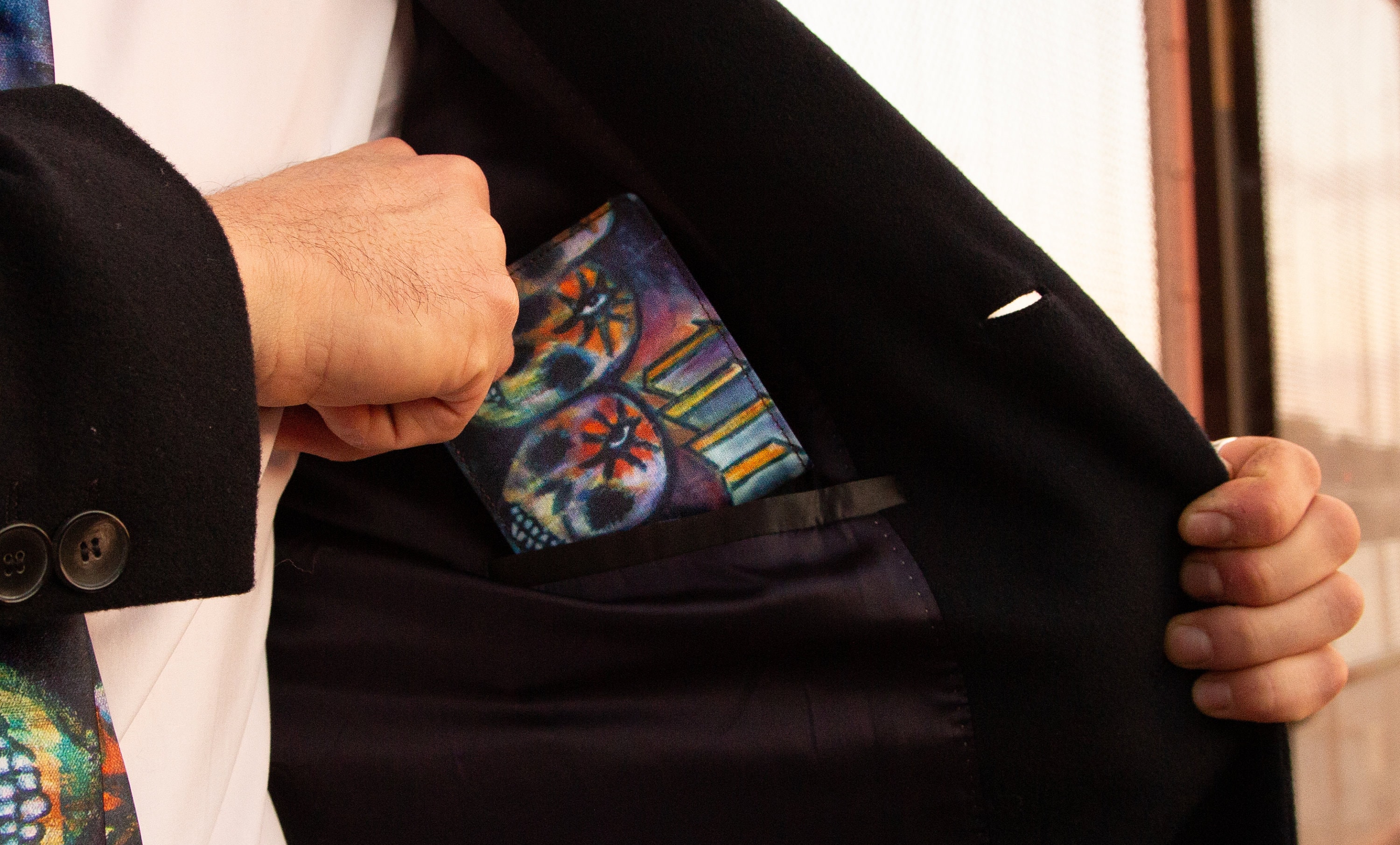 Skulls Oil Cloth Wallet - Etsy