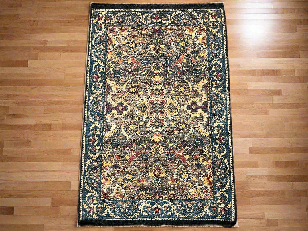 3X4 Floral Machine Washable Area Rug - Etsy