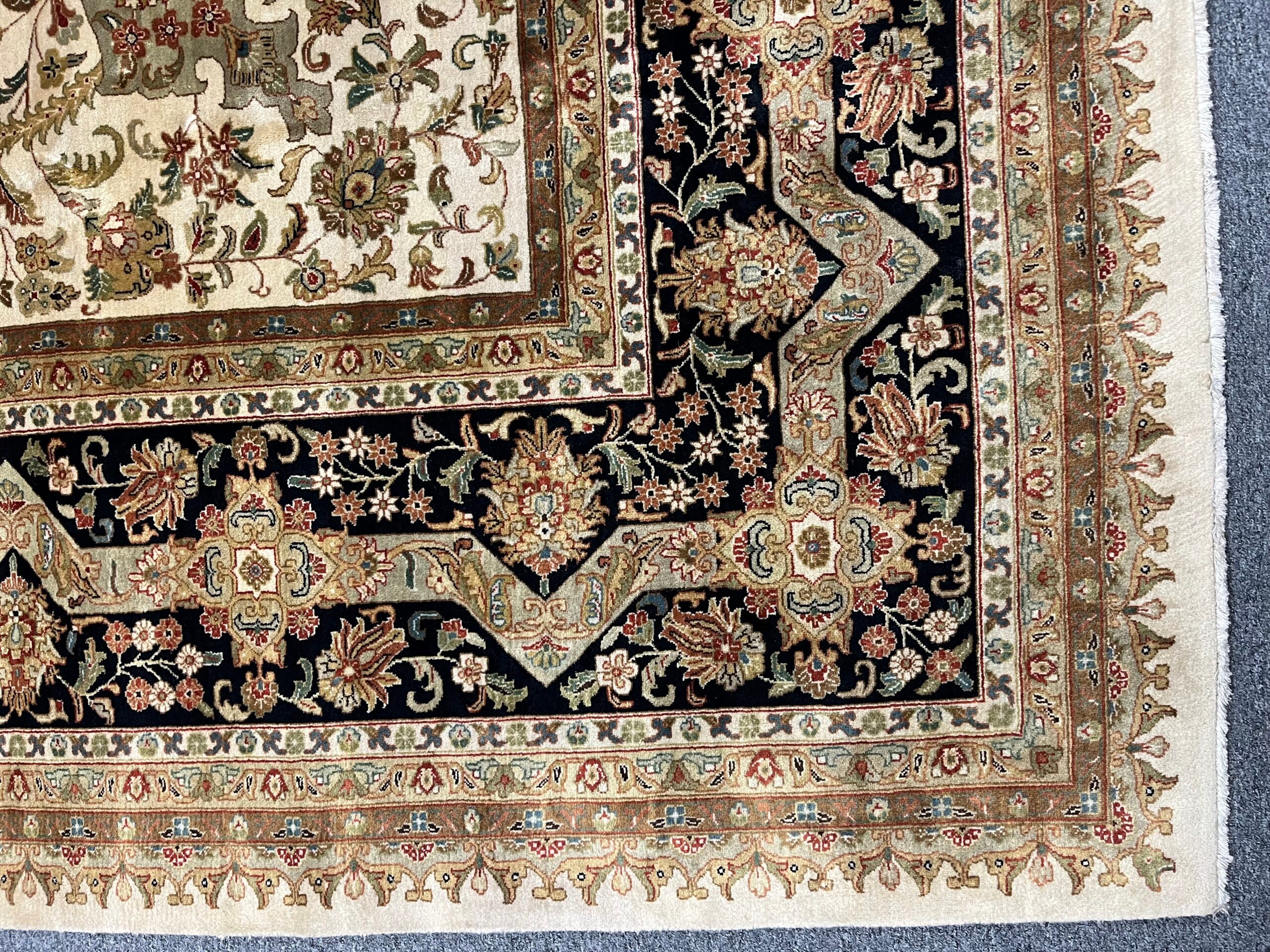 14' X 12' Indo Agra Handmade Wool Rug 13424 - Etsy