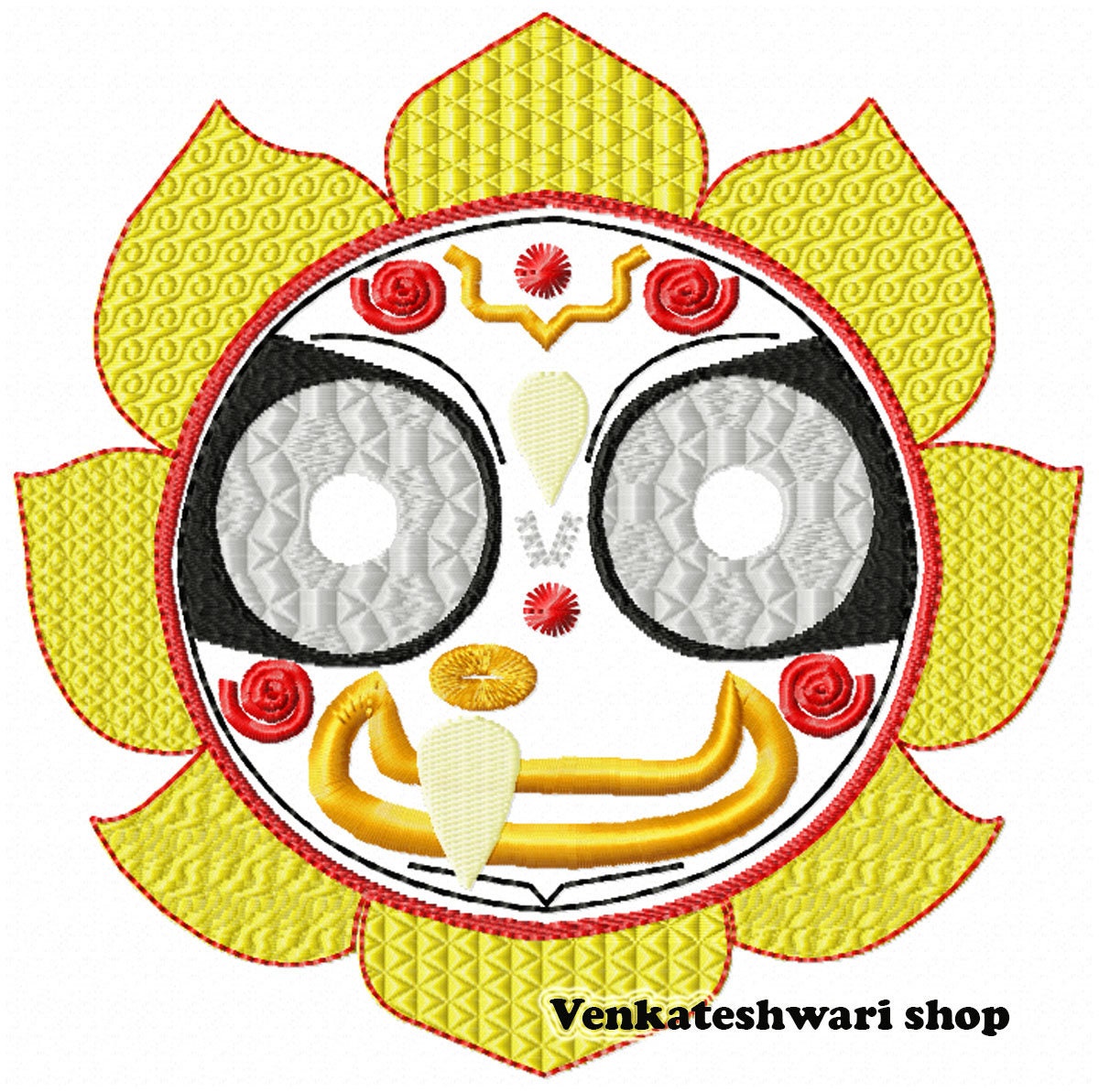 Machine Embroidery Design Jagannath Lord Krishna Instant Download - Etsy