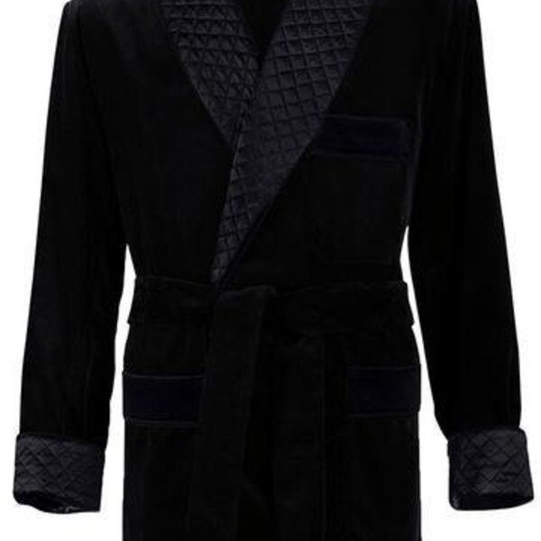 Velvet Smoking Robe - Etsy