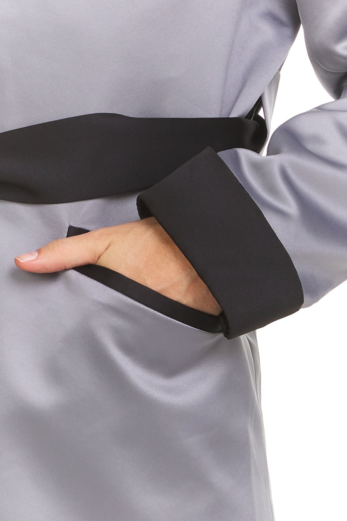 Mens Silk Satin Smoking Jacket Silver - Etsy