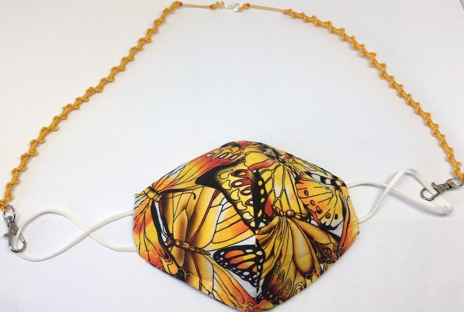 Macrame face masks lanyards handmade face masks chain | Etsy