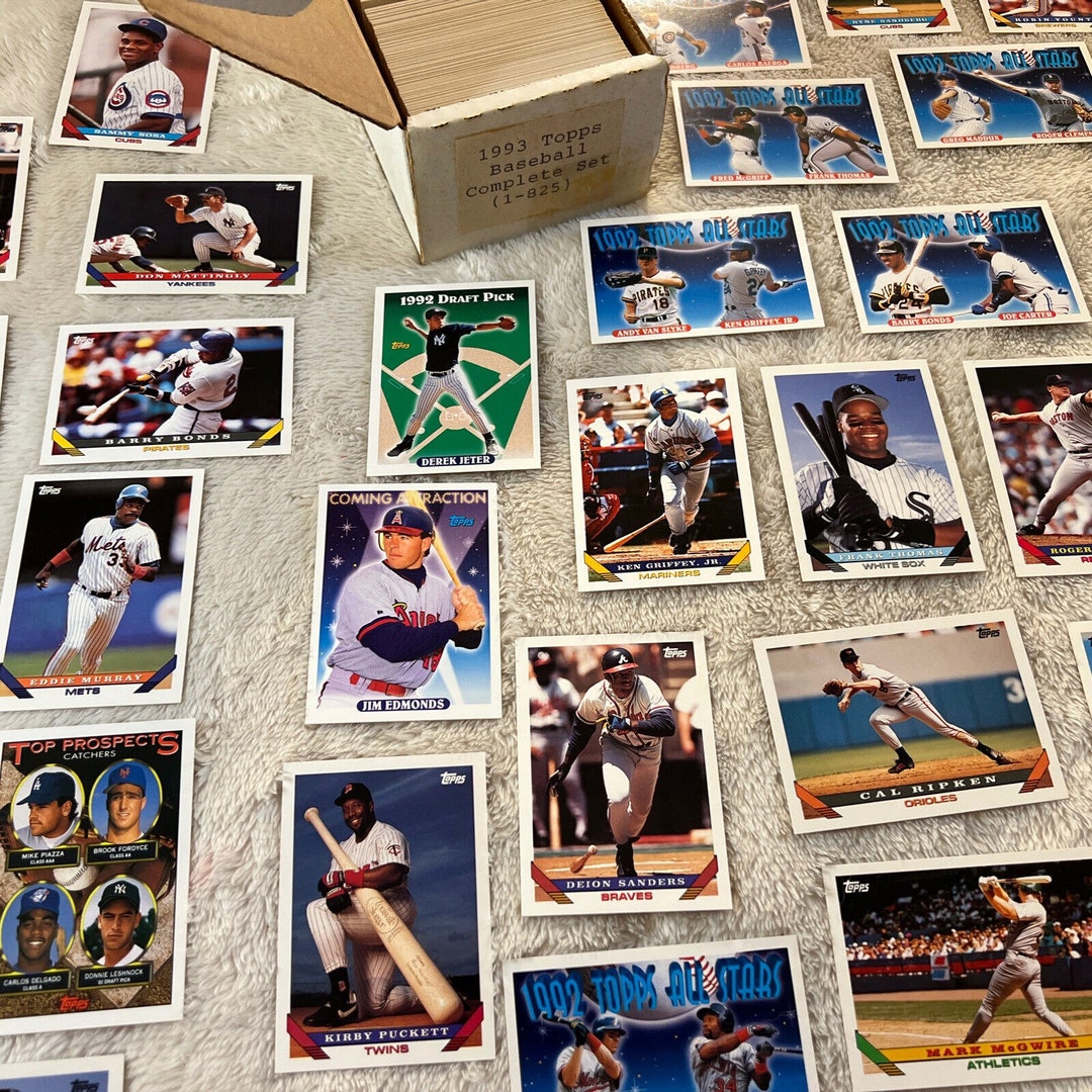 1993 Topps Baseball Complete Set With Beautiful Derek Jeter RC 98 ...
