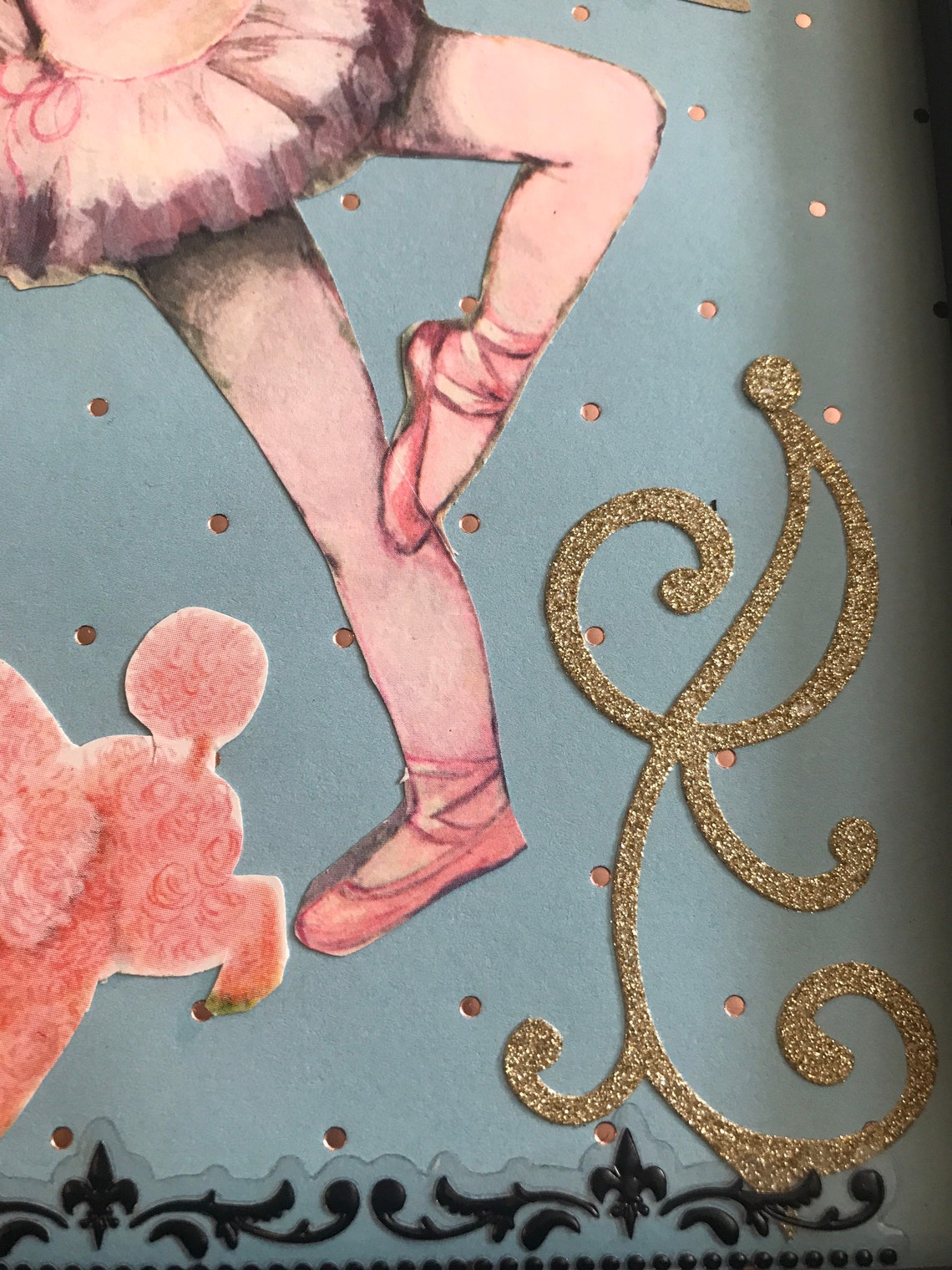 Wall Art Vintage Ballet Original Art Collage Framed Wall | Etsy