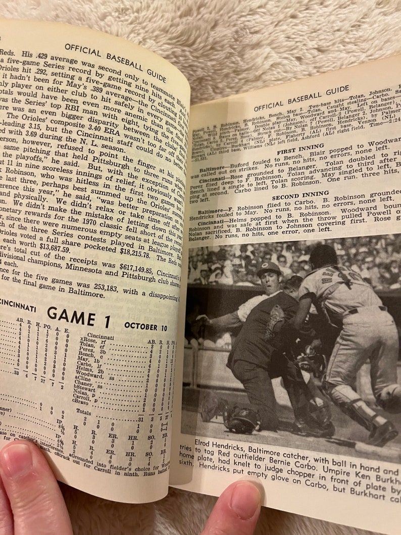 The Sporting News 1972 Official Baseball Guide, Vintage MLB Pictures ...