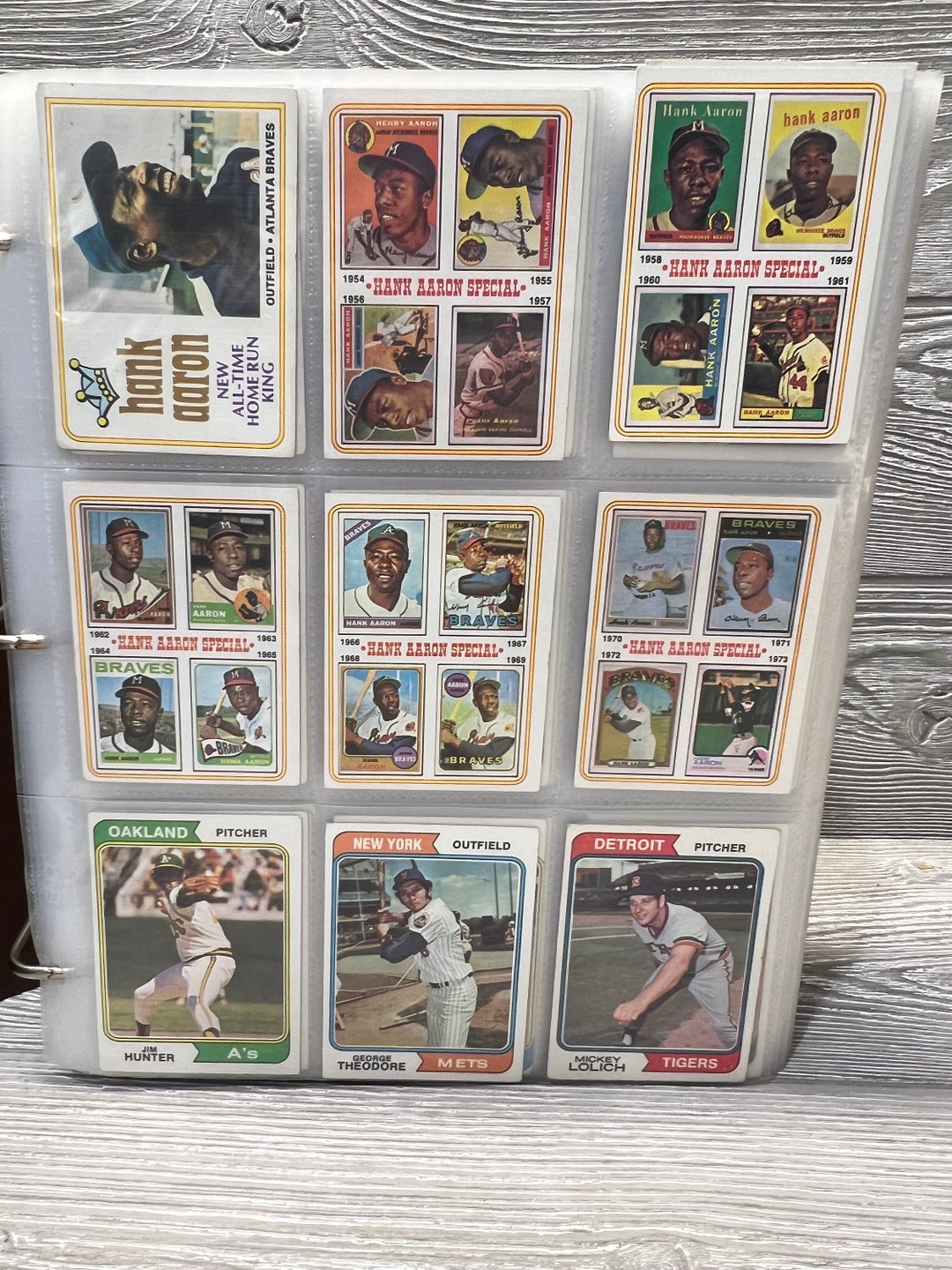 1974 Topps Baseball Complete Set: Winfield, Parker, Griffey RC in Album ...