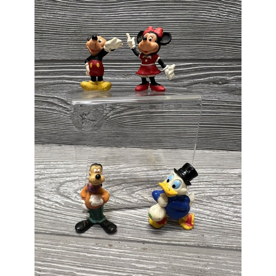 Vintage Disney PVC Figurines Mickey Mouse Minnie Goofy Scrooge Mcduck 2 ...