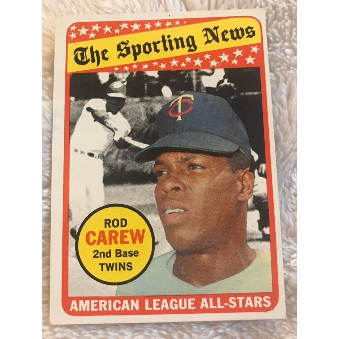 1969 Topps Baseball Rod Carew AS #419 Minnesota Twins Vintage MLB Card ...