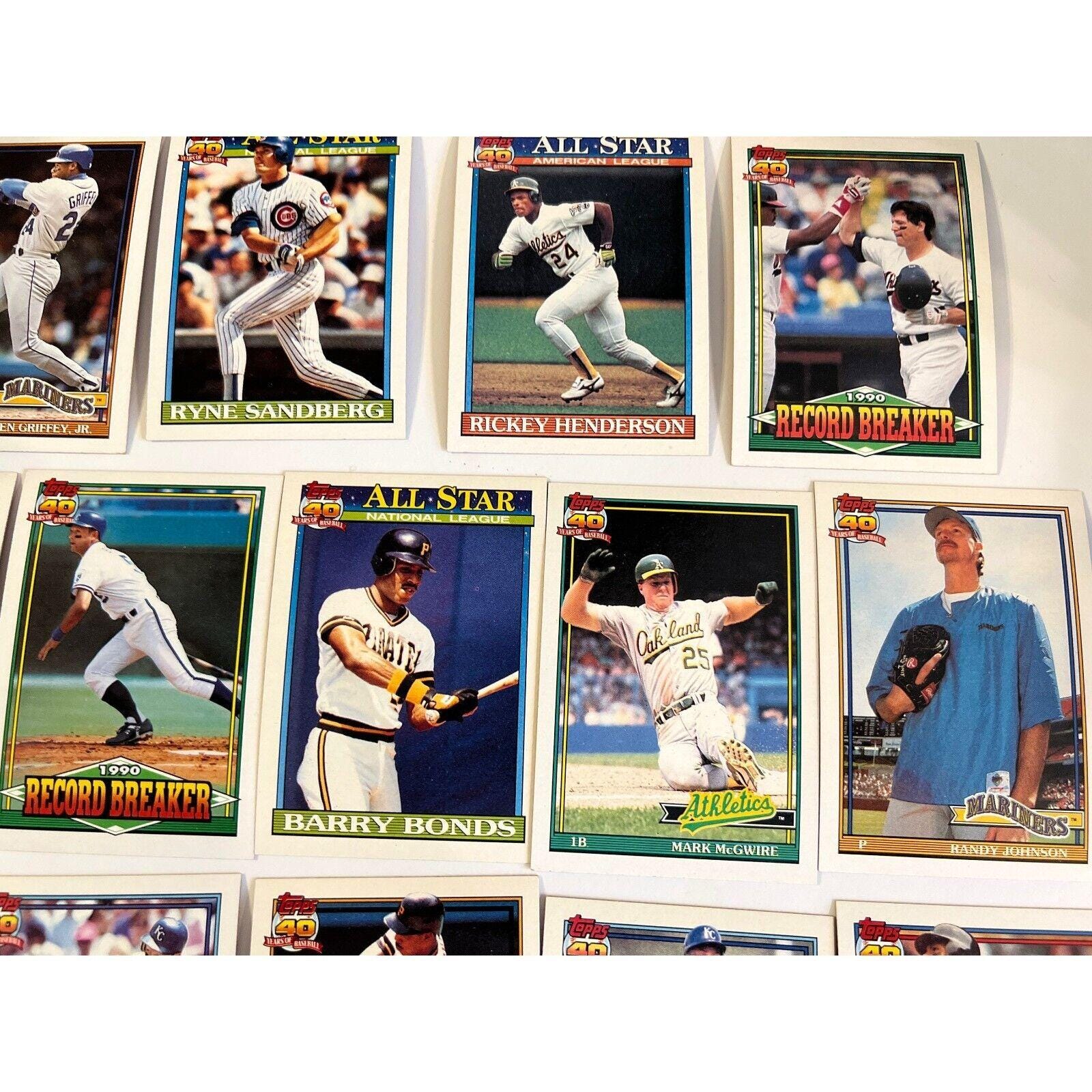 1991 Topps Baseball Near Complete Set Chipper Jones RC - Etsy