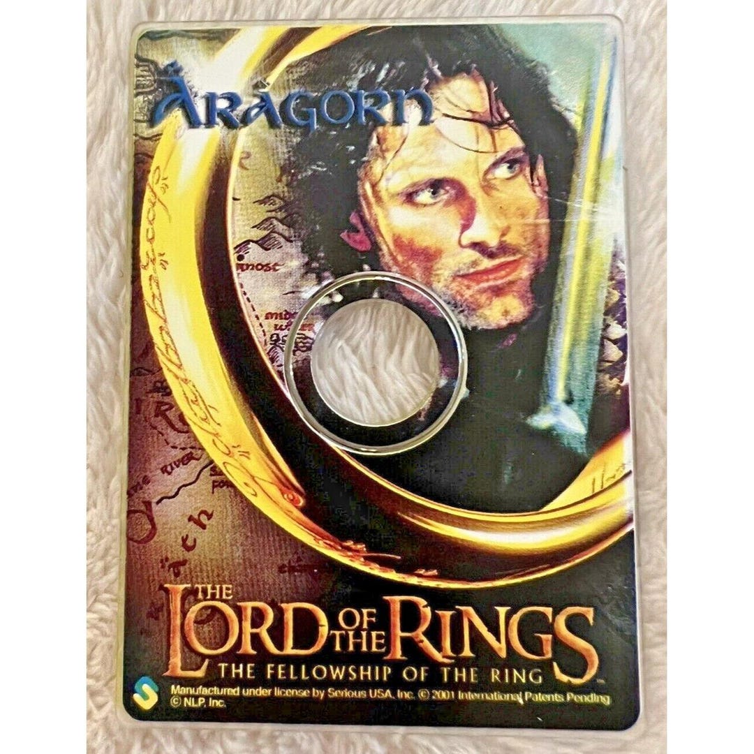 The Lord of the Rings Aragorn CD Card Fellowship of the Ring 2001 ...