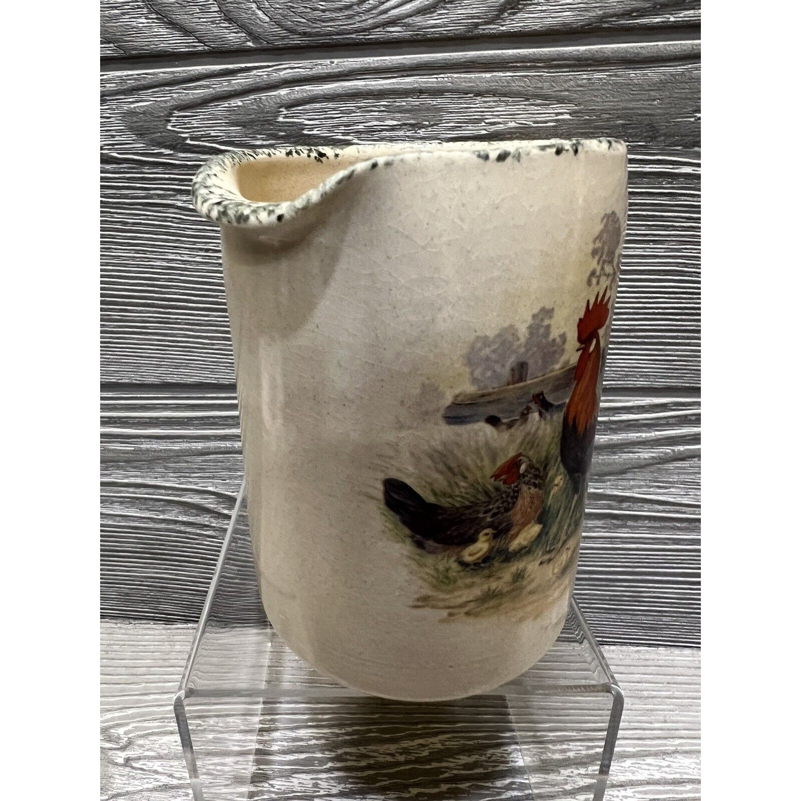 Casey Pottery Marshall Texas Rooster Chicken Pitcher Creamer Hand Made ...