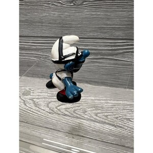Baseball Catcher Smurf Figure 1981 Vintage Schleich Peyo 2” Made in ...