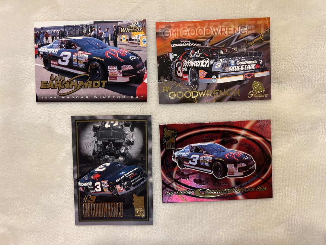 Four Dale Earnhardt 3 Car, Racing Cards, NASCAR - Etsy