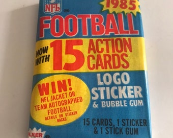 1985 Football Cards - Etsy