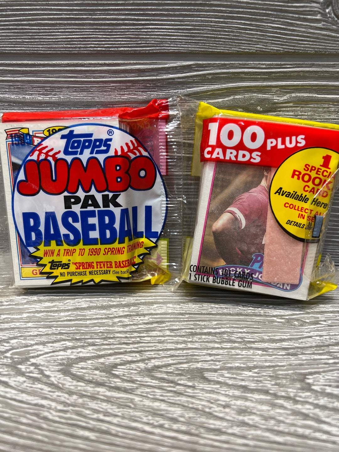 1989 Topps Baseball Jumbo Pack, MLB, Vintage Baseball Cards - Etsy
