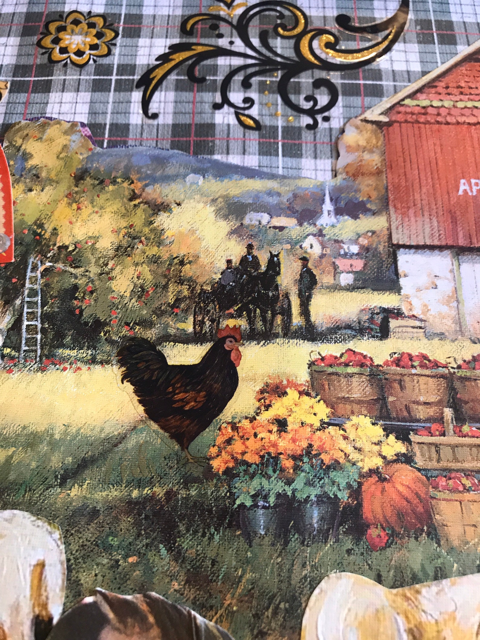 Vintage Farm Handmade Collage Wall Art Farmhouse Decor - Etsy