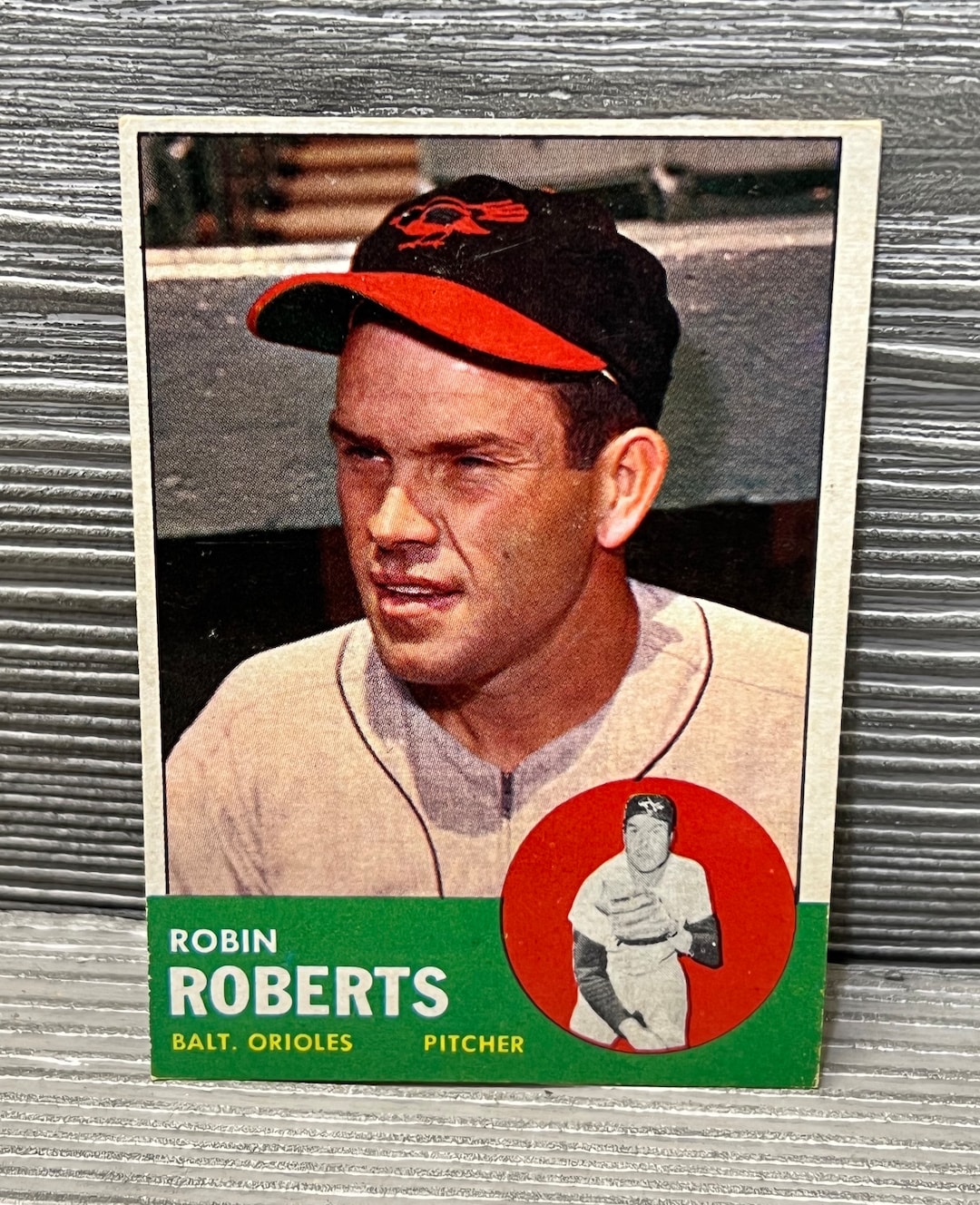 1963 Topps Baseball Robin Roberts #125, Baltimore Orioles Vintage MLB ...