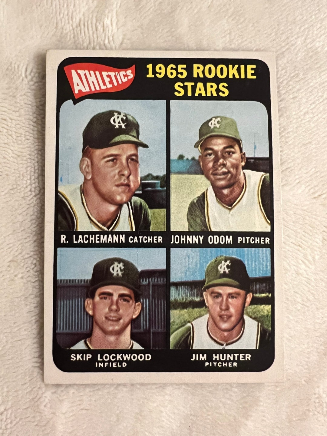 1965 Topps Baseball Jim Catfish Hunter RC #526, Athletics - Etsy
