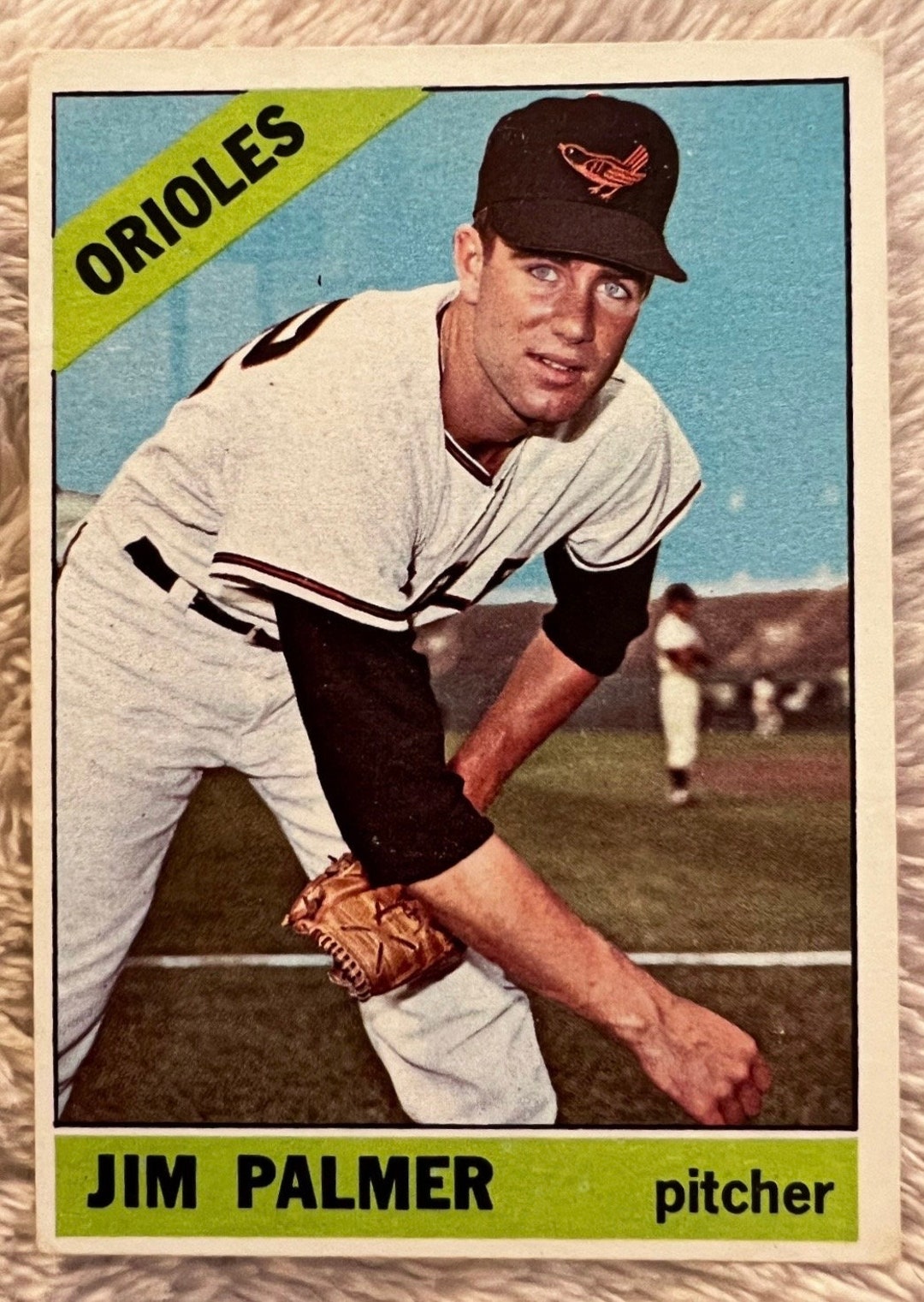 1966 Topps Baseball Jim Palmer RC, Rookie, Orioles, Authentic Original ...