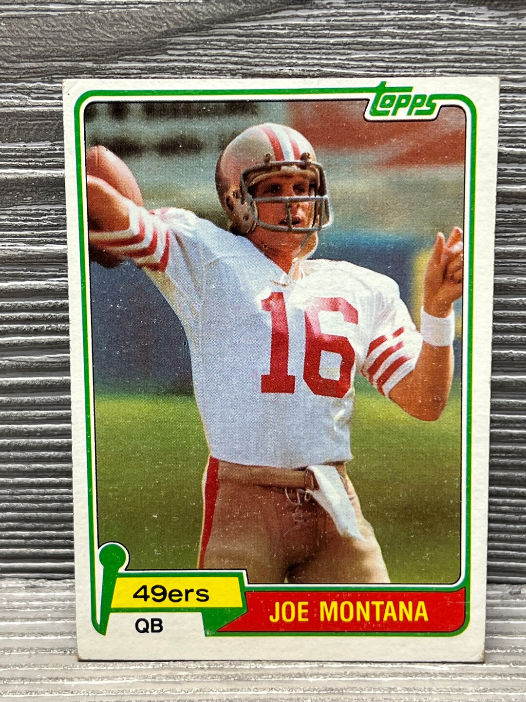 1981 Topps Football Joe Montana RC #216 Rookie Card San Francisco 49ers ...