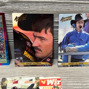 Eight Different Davey Allison Racing Cards, NASCAR - Etsy