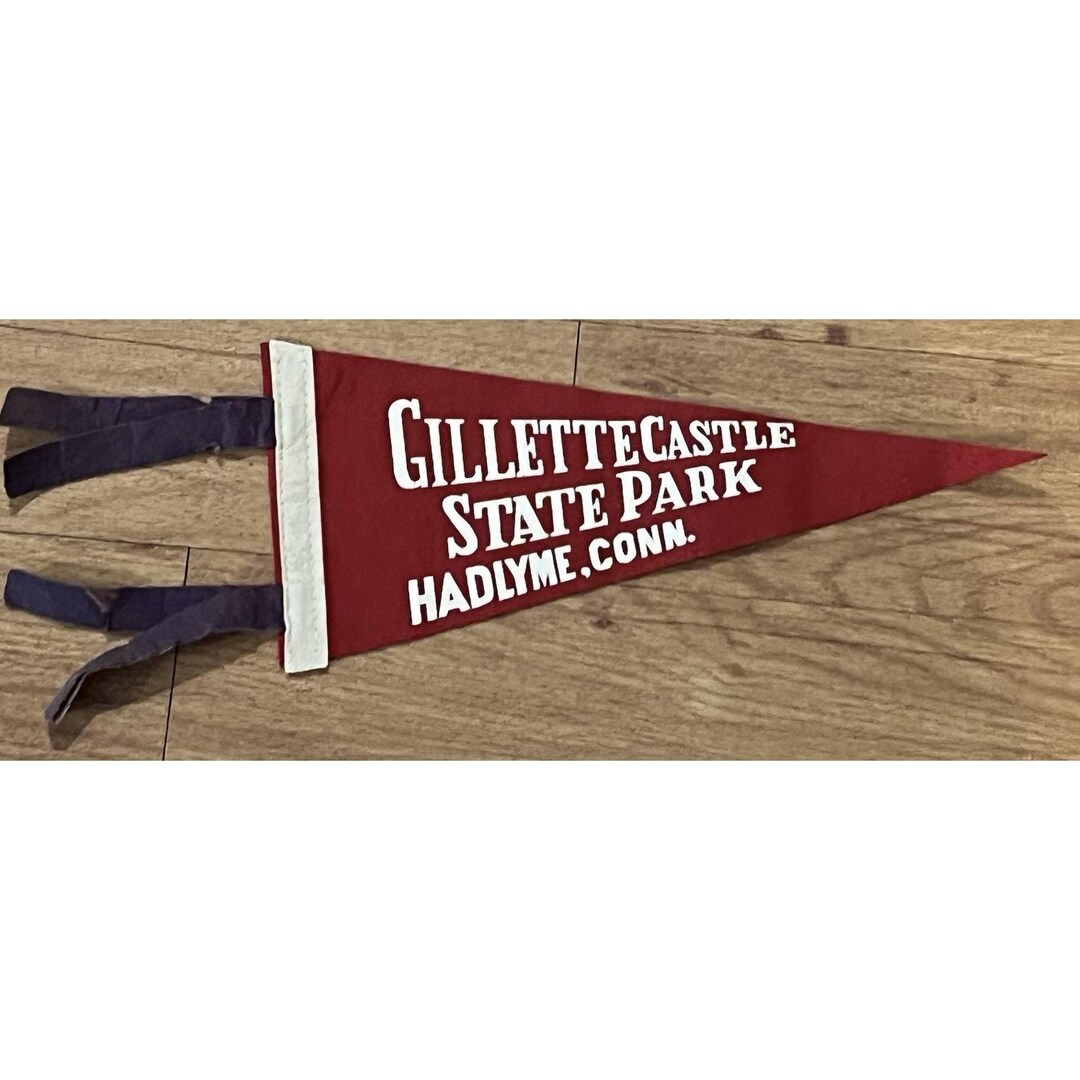 Vintage Felt Pennant Gillette Castle State Park Hadlyme Connecticut ...