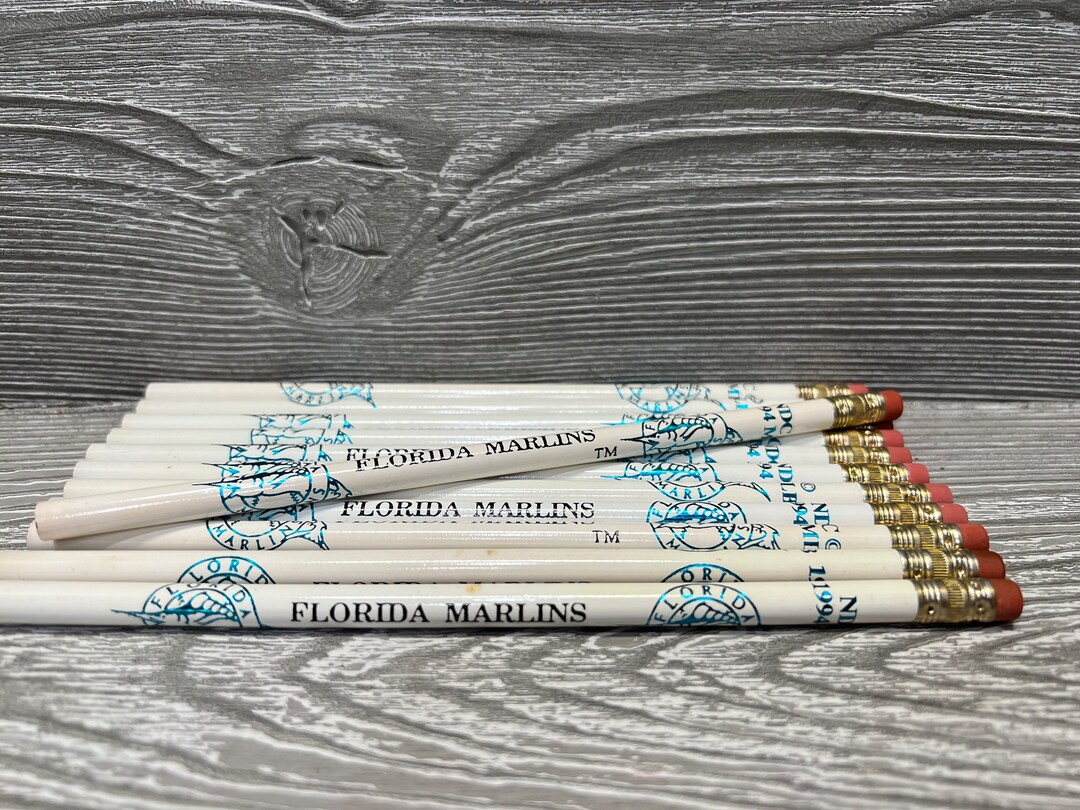 Vintage Florida Marlins Pencils, Lot of 12, Baseball Collectibles - Etsy