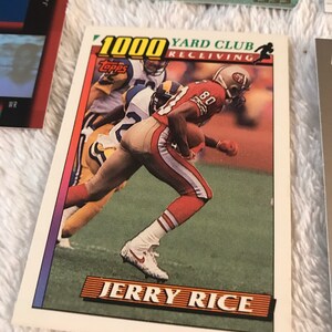 5 Different Premium Jerry Rice Cards, 49ers, Vintage NFL Football Cards ...