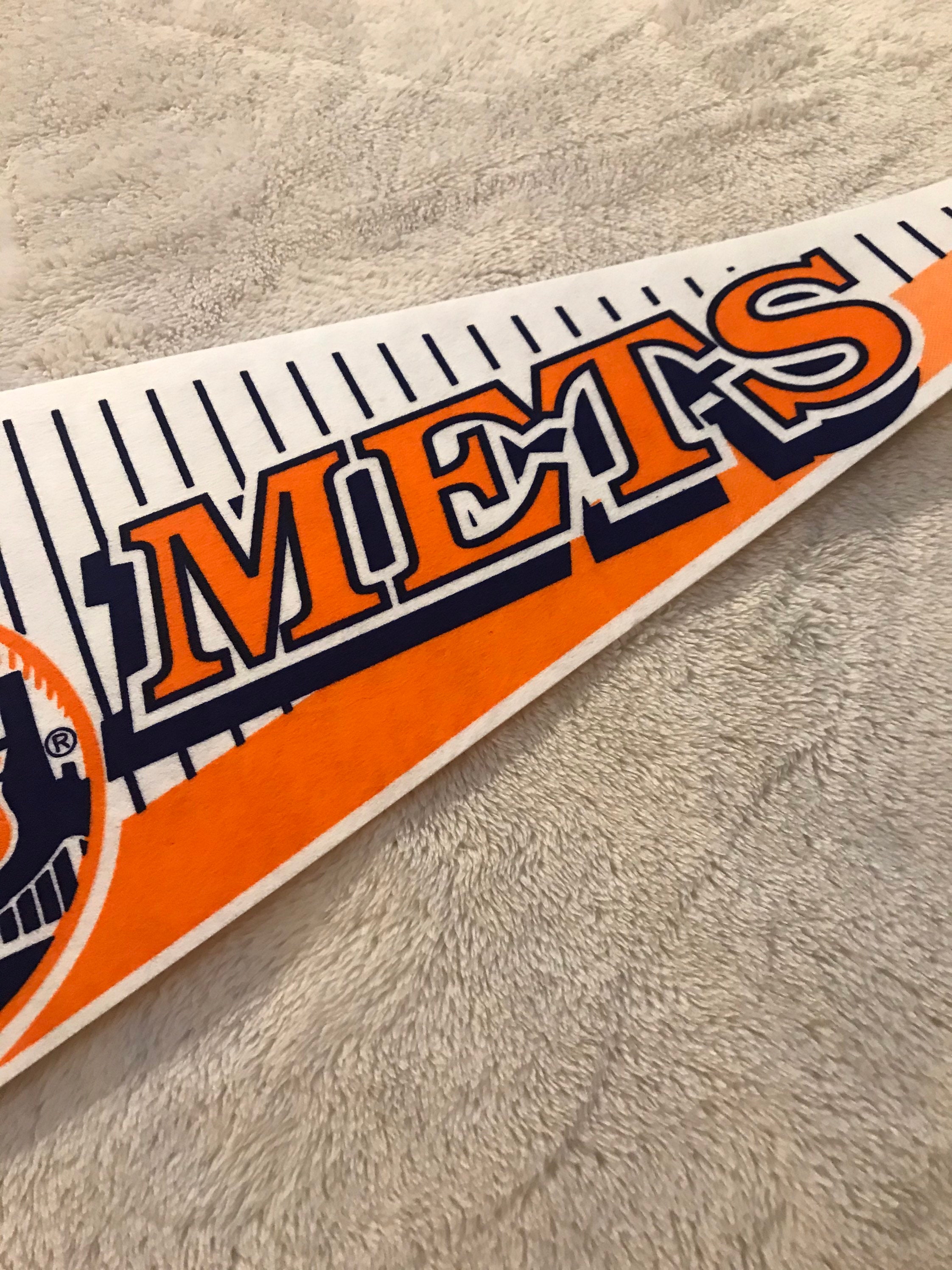 NWOT Vintage New York Mets Full Size MLB Baseball Pennant | Etsy