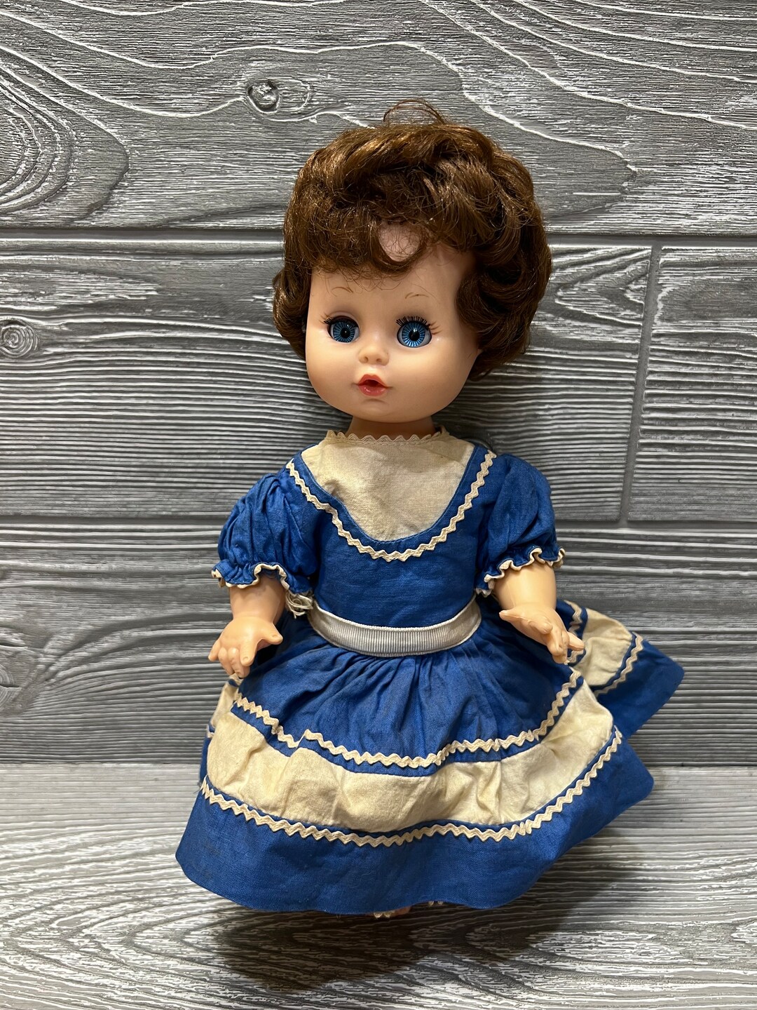 Vintage Eegee Baby Doll: Drink and Wet, Blue Dress, 11" - Etsy