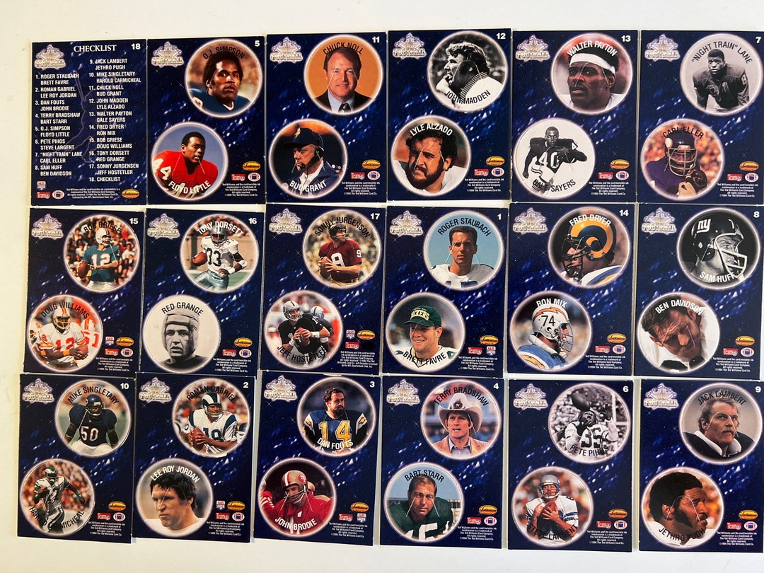 1994 Ted Williams Roger Staubach’s Football POG Set. - Etsy