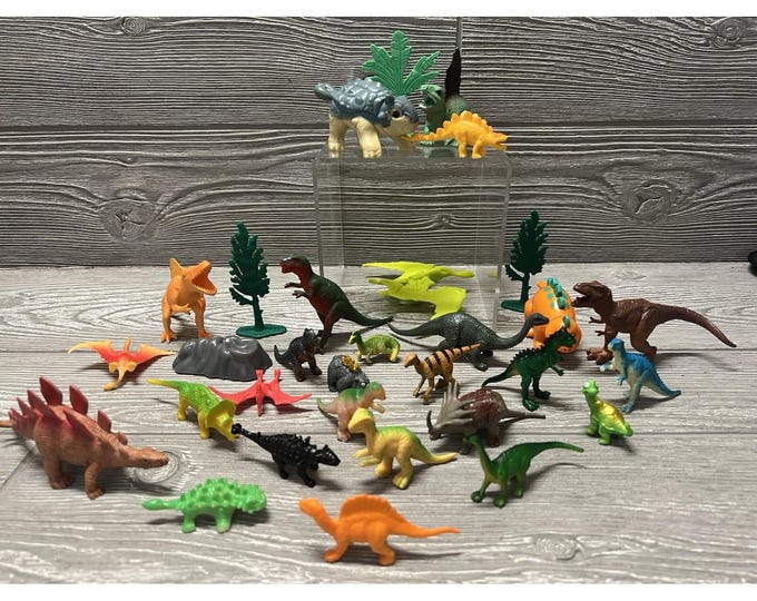 Vintage Small Plastic Dinosaurs Lot of 32 Assorted Sizes Figures - Etsy