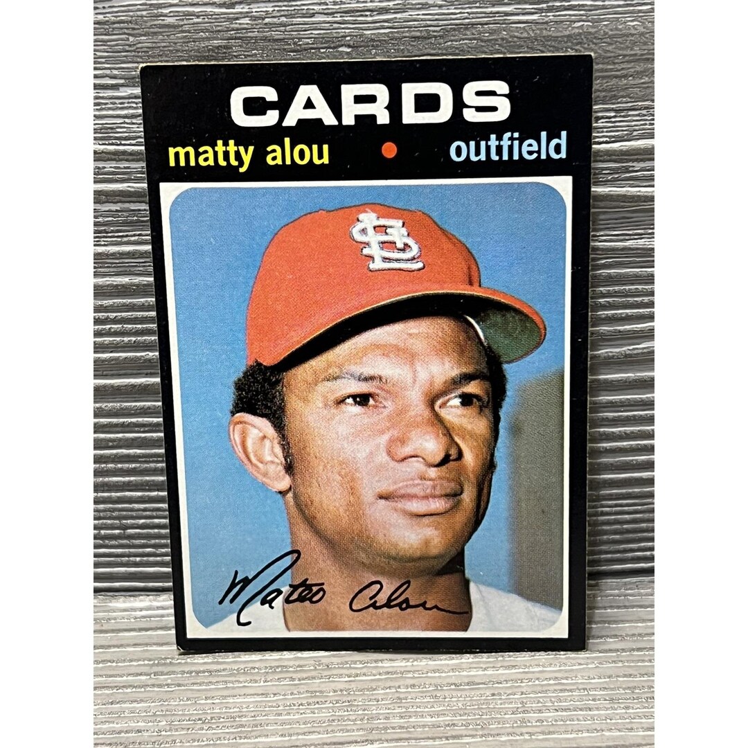 1971 Topps Baseball Matty Alou #720 St. Louis Cardinals Vintage MLB ...