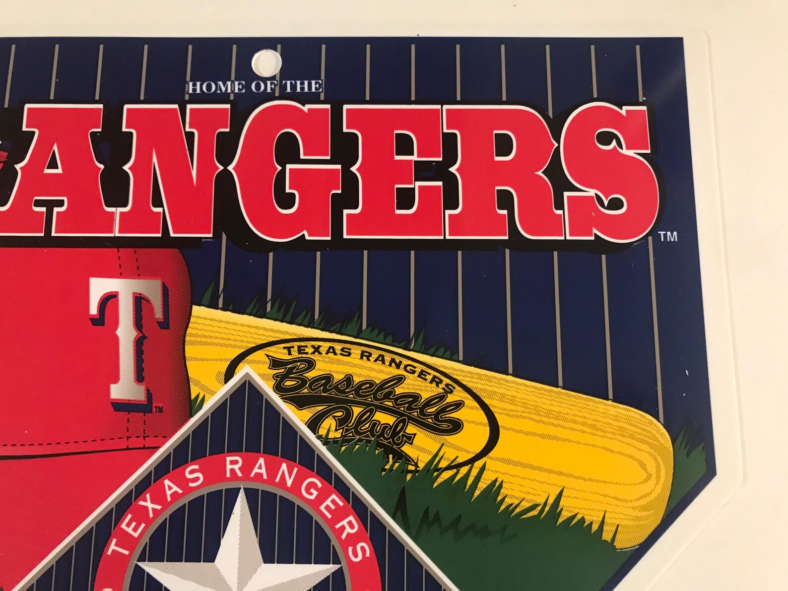 NWOT Vintage Texas Rangers Home Plate Hanging Wall Plaque - Etsy