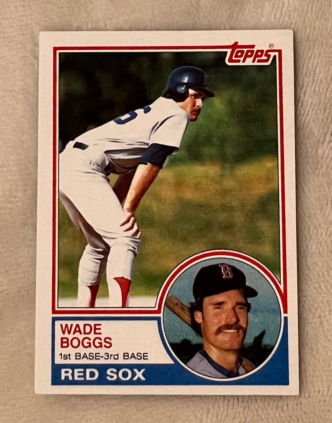 1983-topps-baseball-wade-boggs-rc-boston-red-sox-rookie-card-etsy