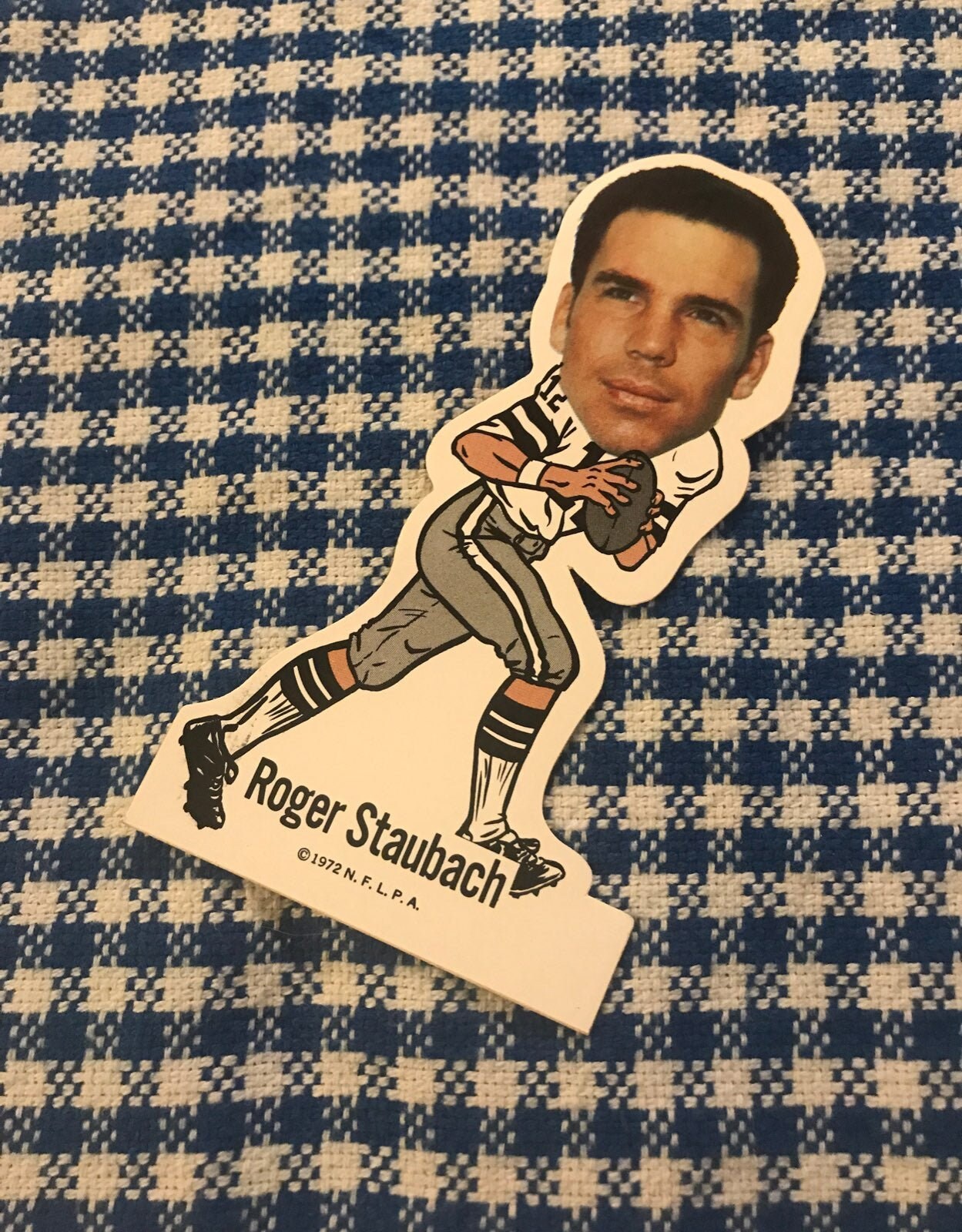 1972 NFLPA Vinyl Sticker Roger Staubach Dallas Cowboys NFL | Etsy