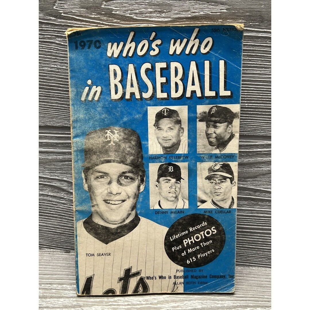 Who's Who in Baseball 1970 Allan Roth Vintage MLB Paperback Sports Book ...