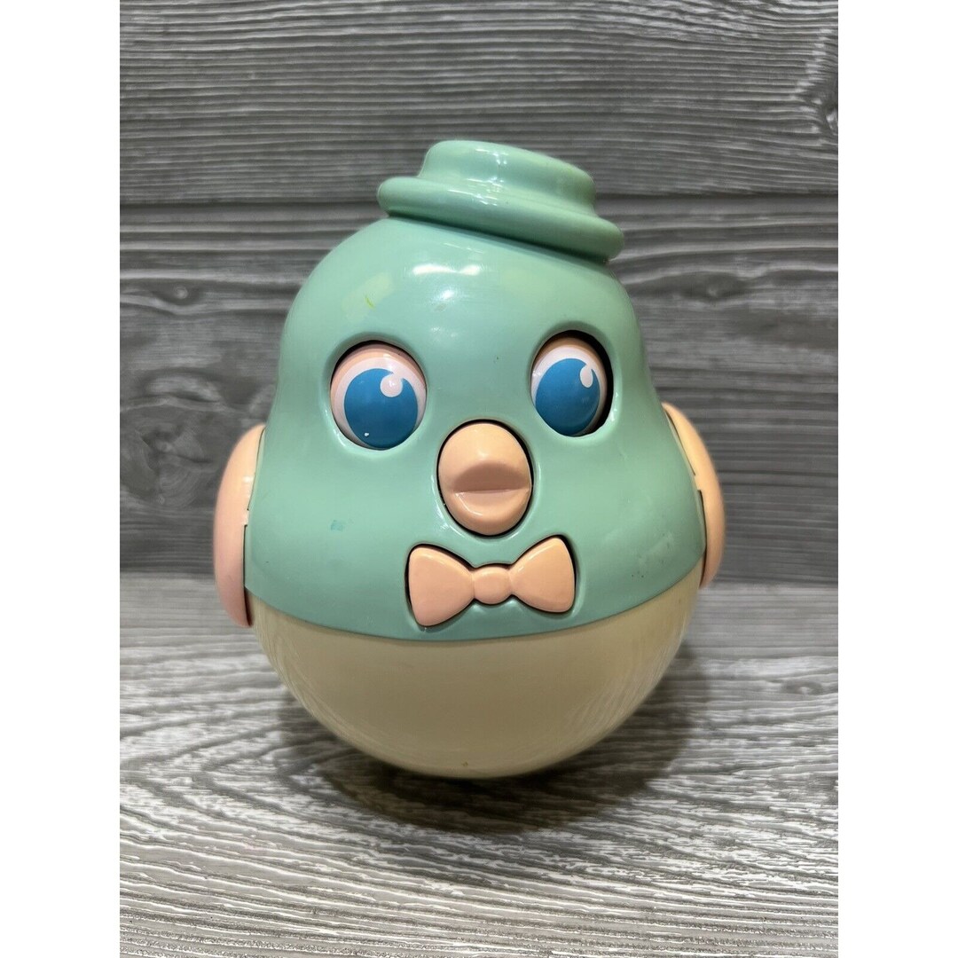 Vintage Roly Poly Bluebird Penguin Baby Toy Jingle Sound Retro Nursery ...