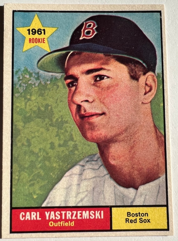 1961 Topps Baseball Carl Yaz Yastrzemski 287 Red Sox - Etsy