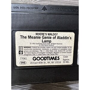 Where's Waldo and the Meanie Genie of Aladdin's Lamp VHS Video ...
