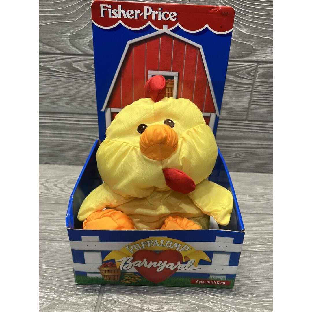 Fisher Price Barnyard Puffalump Chick Chicken New in Box Vintage 1996 ...